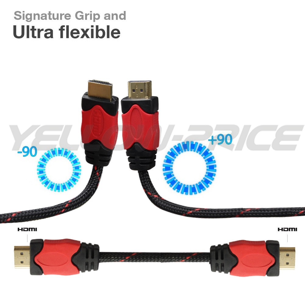 1 - 4 Pack 10Ft High Speed HDMI Cable HDTV Cord with Ethernet 3D Audio ...
