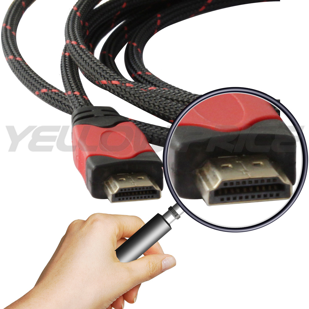 15FT Super High Speed HDMI Cable 1.4 Ethernet 3D 1080P HDTV Blu-Ray DVD ...