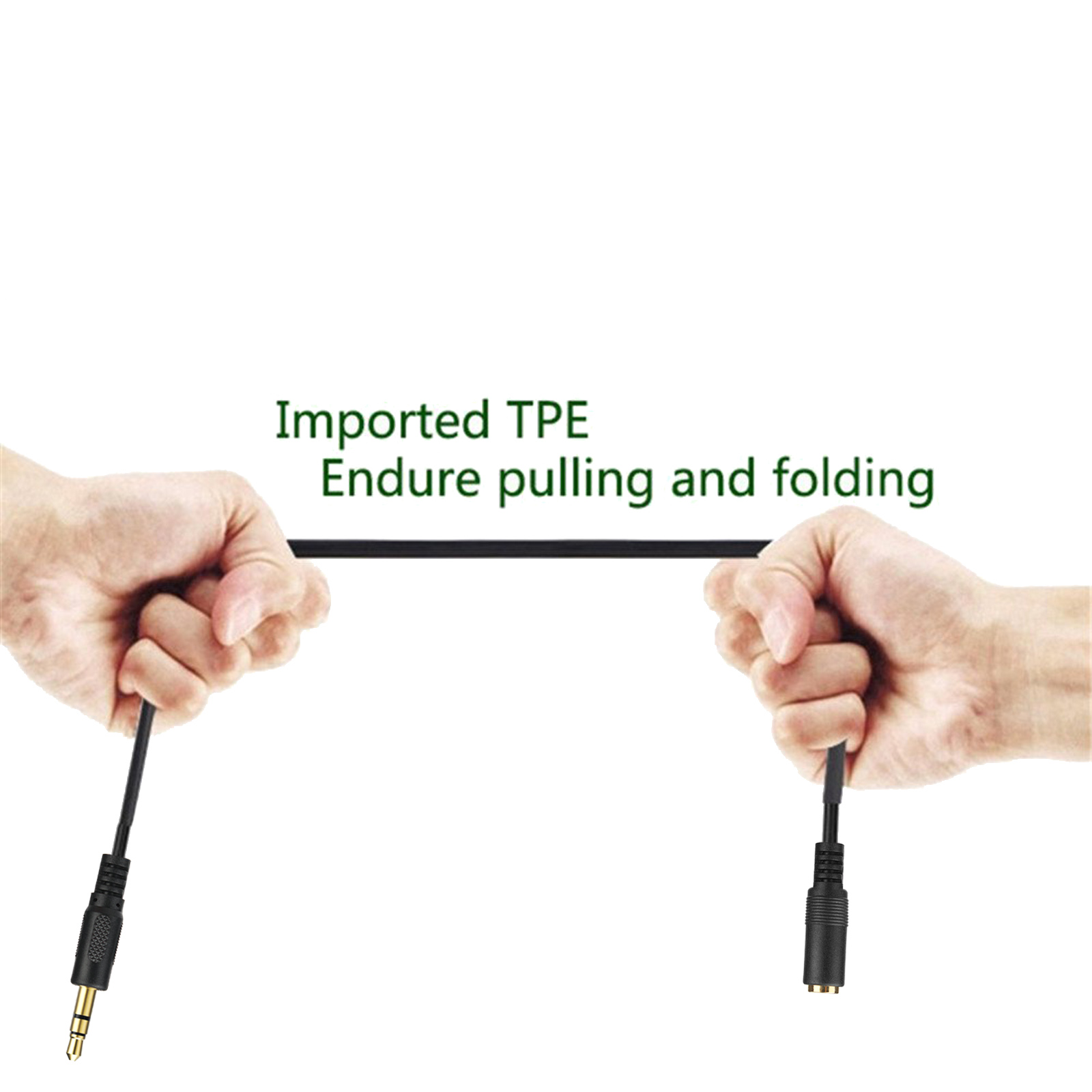 Long Copper Wire 25ft Aux Cable (3.5mm M/F Auxiliary Audio Cable) with ...