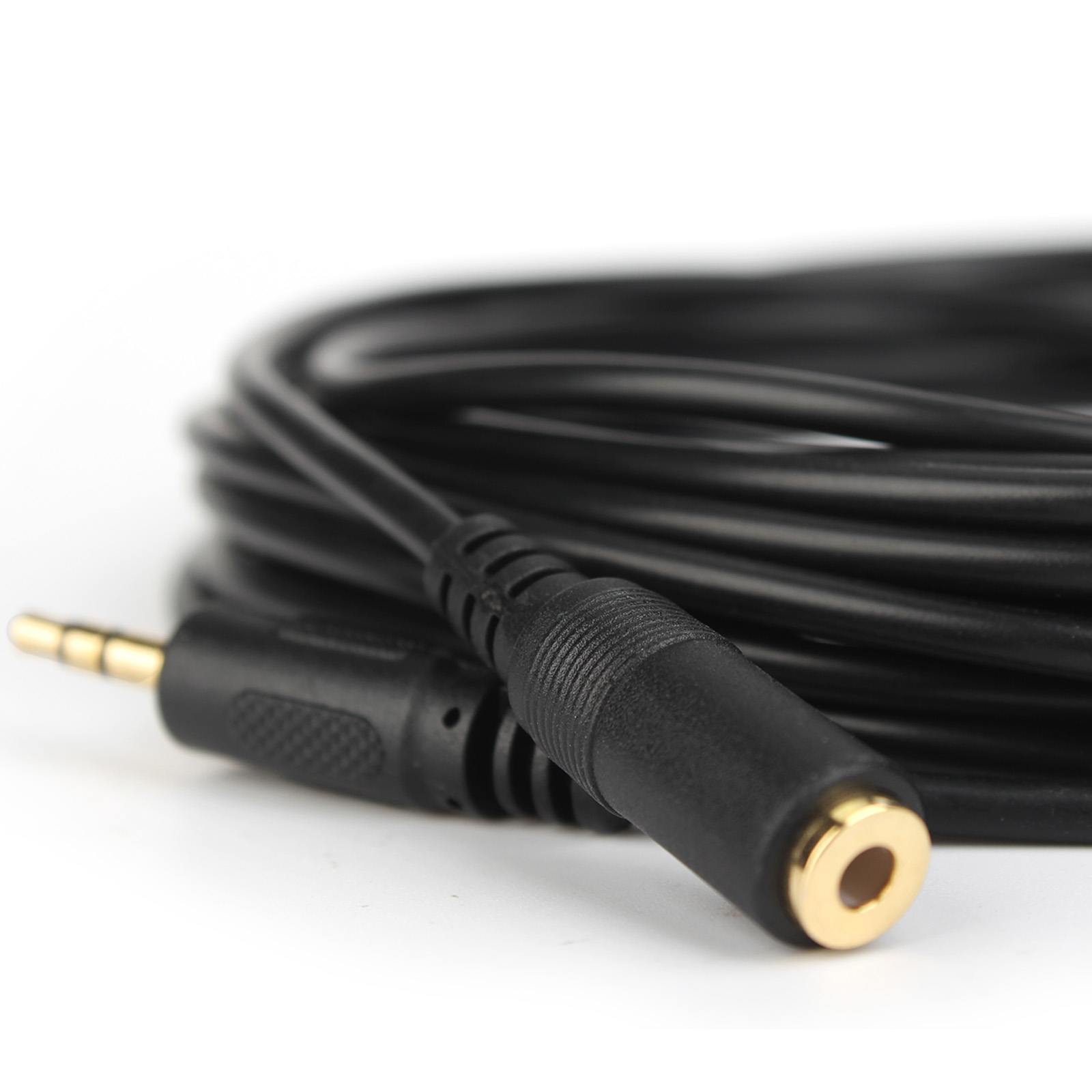 Long Copper Wire 25ft Aux Cable (3.5mm M/F Auxiliary Audio Cable) with ...