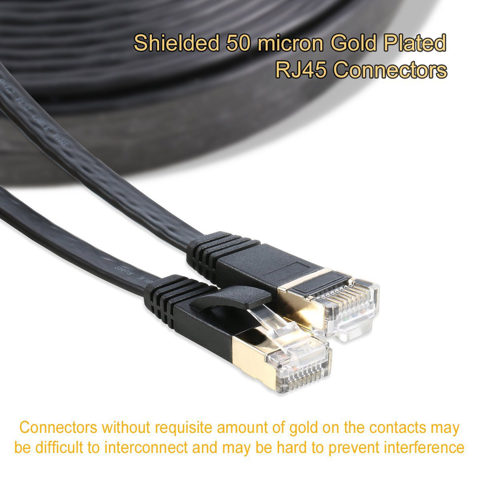 Long Cat 7 Ethernet Shielded(STP) 10GB Fastest Network Cable - 25FT ...
