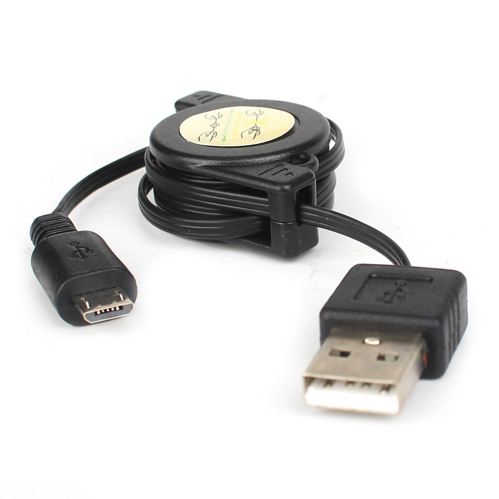 Retractable Micro USB Data Charging Cable for Samsung HTC Nokia LG Sony ...