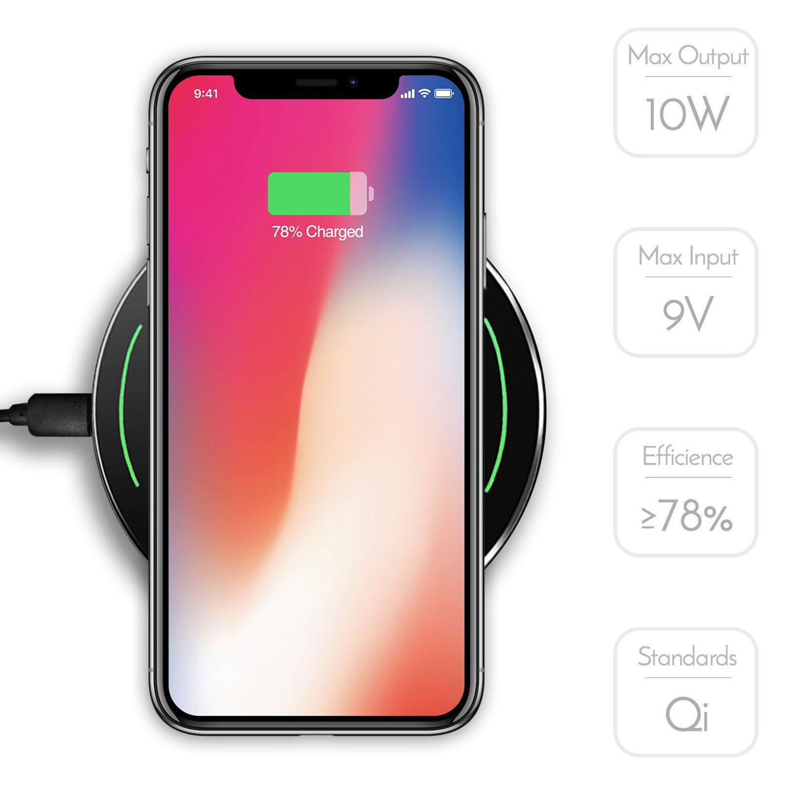 2018 Newest 15W Fast Mode Wireless Charging Pad Qi Wireless Charger Mat ...