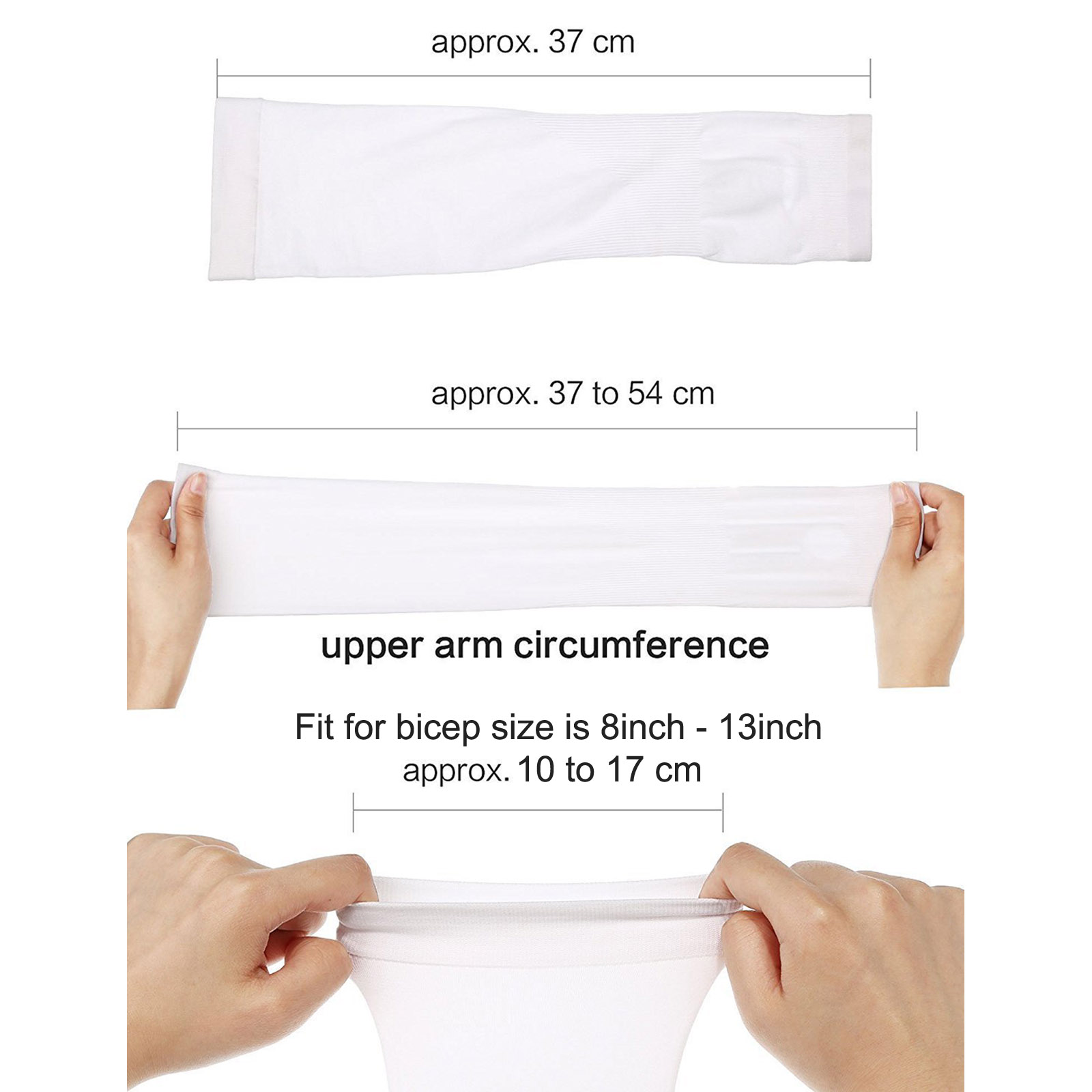 Sports Arm Sleeves (UPF 50+) UV Sun Protection Anti-Slip Basketball Gym ...