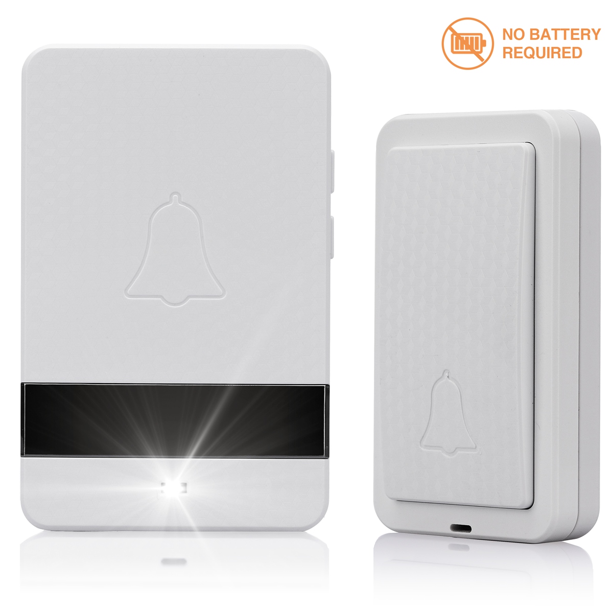 Weatherproof Wall Plug-in Cordless Door Bell Chime Kit with 28 Tunes ...