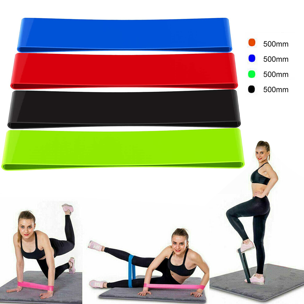 Snap-Proof Resistance Bands Loop Set of 4 bands for Women and Men ...